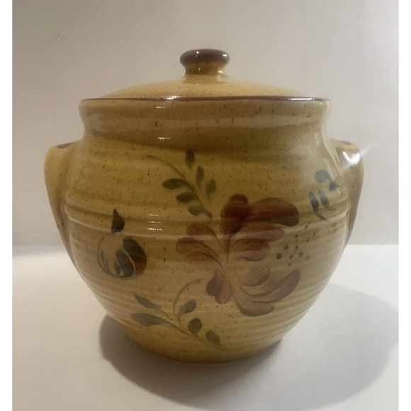 Haeger | Accents | Vintage Haeger Floral Speckled Art Pottery Vessel ...